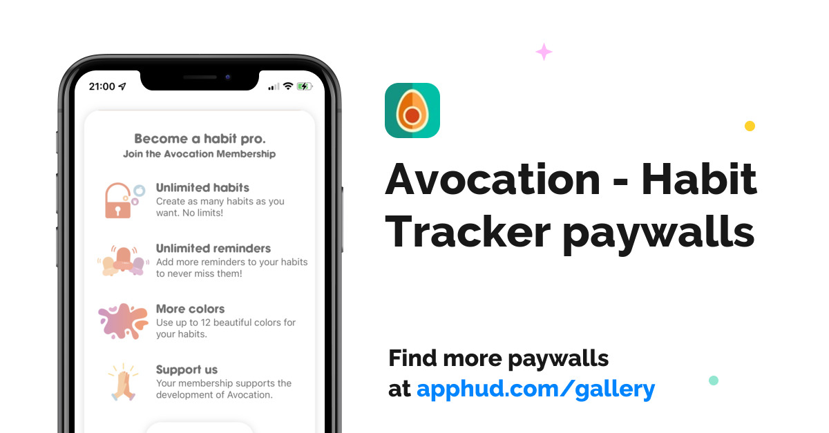 Avocation - Habit Tracker