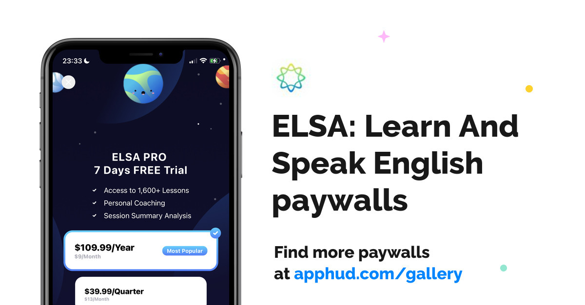 ELSA: Learn And Speak English