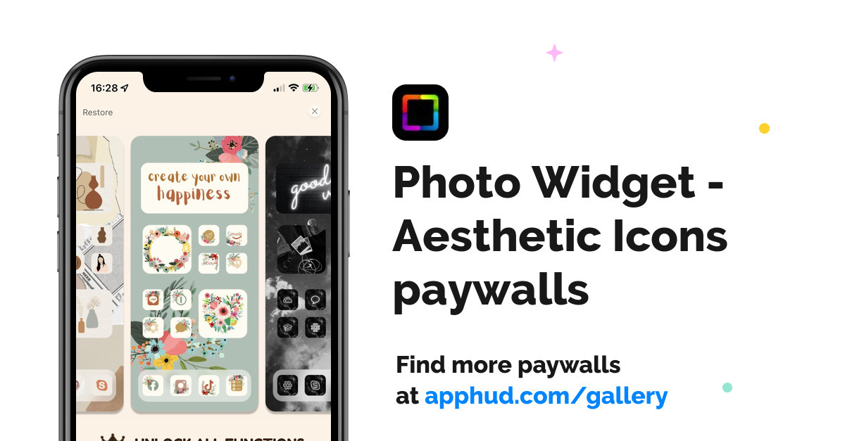 Photo Widget - Aesthetic Icons
